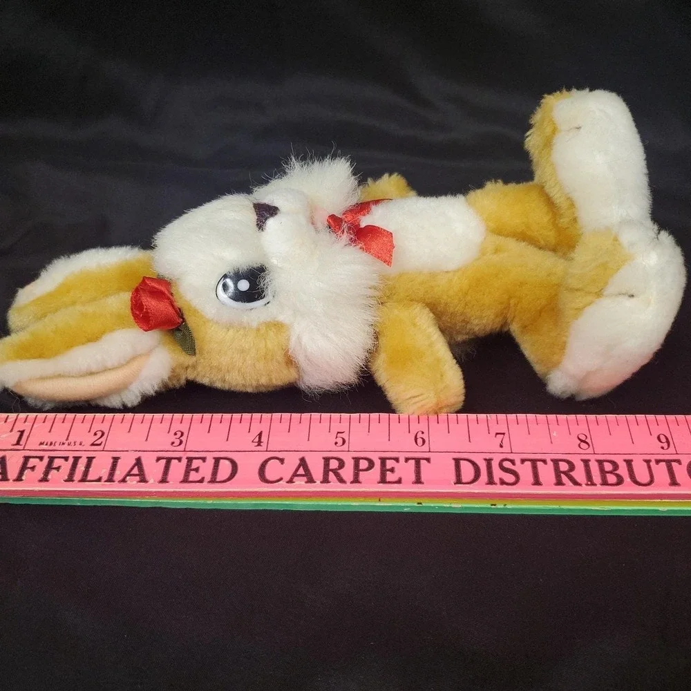 Toys | Vintage Tan Bunny Rabbit Kitschy Russian 9 Stuffed Animal Red ...